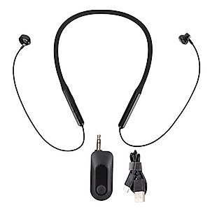 Neckband Monitor Headphone, 20ms Ultra Low Latency Multi Function Headset with Mic in Ear Magnetic Neckband Earphone for Phone Call Live Streaming Karaoke