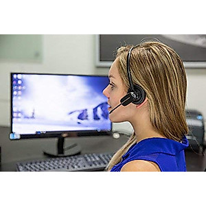 Plantronics Savi W740 Wireless Headset System Bundled with Lifter and Headset Advisor Wipe (Renewed)