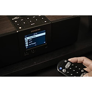 Sangean WFR-32 7-Watt Stereo Wood Cabinet Wi-Fi Internet Radio Media Center with Bluetooth