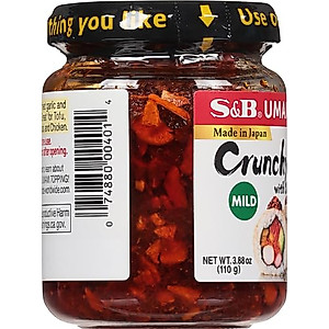 S&B Chili Oil with Crunchy Garlic, 3.88 Fl Ounce