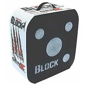 Field Logic Block GenZ XL 20” Youth Archery Arrow Target, Black and White