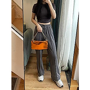 PHUMEE Mini Evening Clutch Purse for Women Charm Glossy Square Shoulder Handbag Hobo Bags Party Club