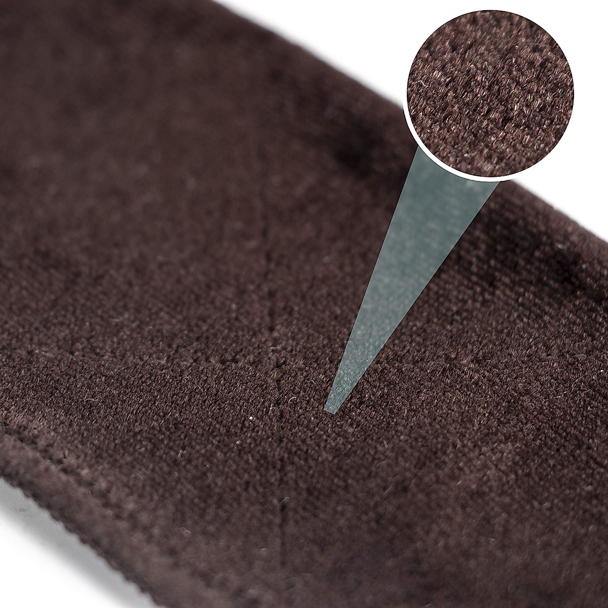 GEX Wig Grip Band Adjustable Wig Comfort Band Headband Flexible Velvet Scarf Wig Comfort Non-Slip Adjustable Fasten Wig Bands With Arch Extra Hold for Women (Brown)