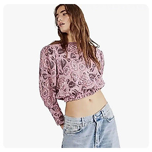 Free People Women's No Ordinary Top Smoked Pink Combo Medium