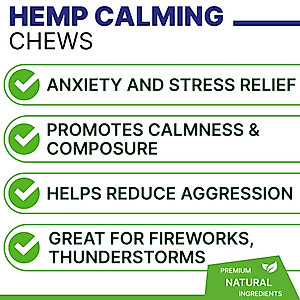 Pawsential Advanced Dog Calming Chews - Anxiety Relief Treats w/Melatonin + Valerian Root - Calm & Sleep Aid Bites - Stress Relief During Fireworks Storms Separation - Anti Anxiety & Aggression Pill