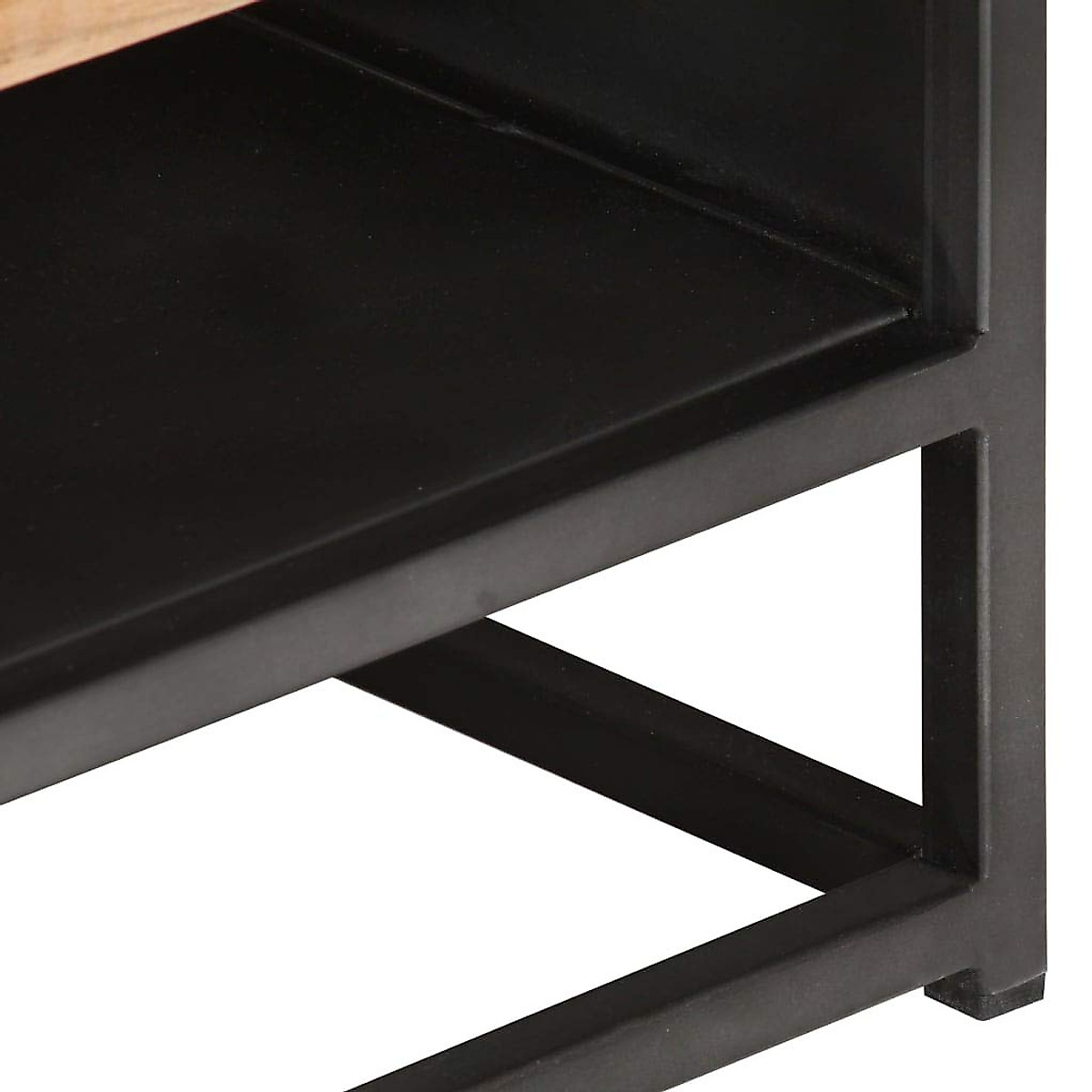 QJBSAVVA Coffee Table 35.4"x19.7"x13.8" Solid Acacia Wood,Entrance Table Tray Tables Center Table Low Table Suitable for Meeting Rooms, Reception Rooms, Offices