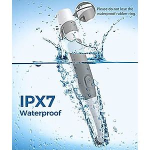 Electric Cleaning Brush, kHelfer KH6A Electric Grout Brush IPX7 Waterproof, 11″ Small Cordless Power Scrubber with 5 Replacement Brushes for Grout, Tile Crevice, Corners, Bathtub, Kitchen Bathroom