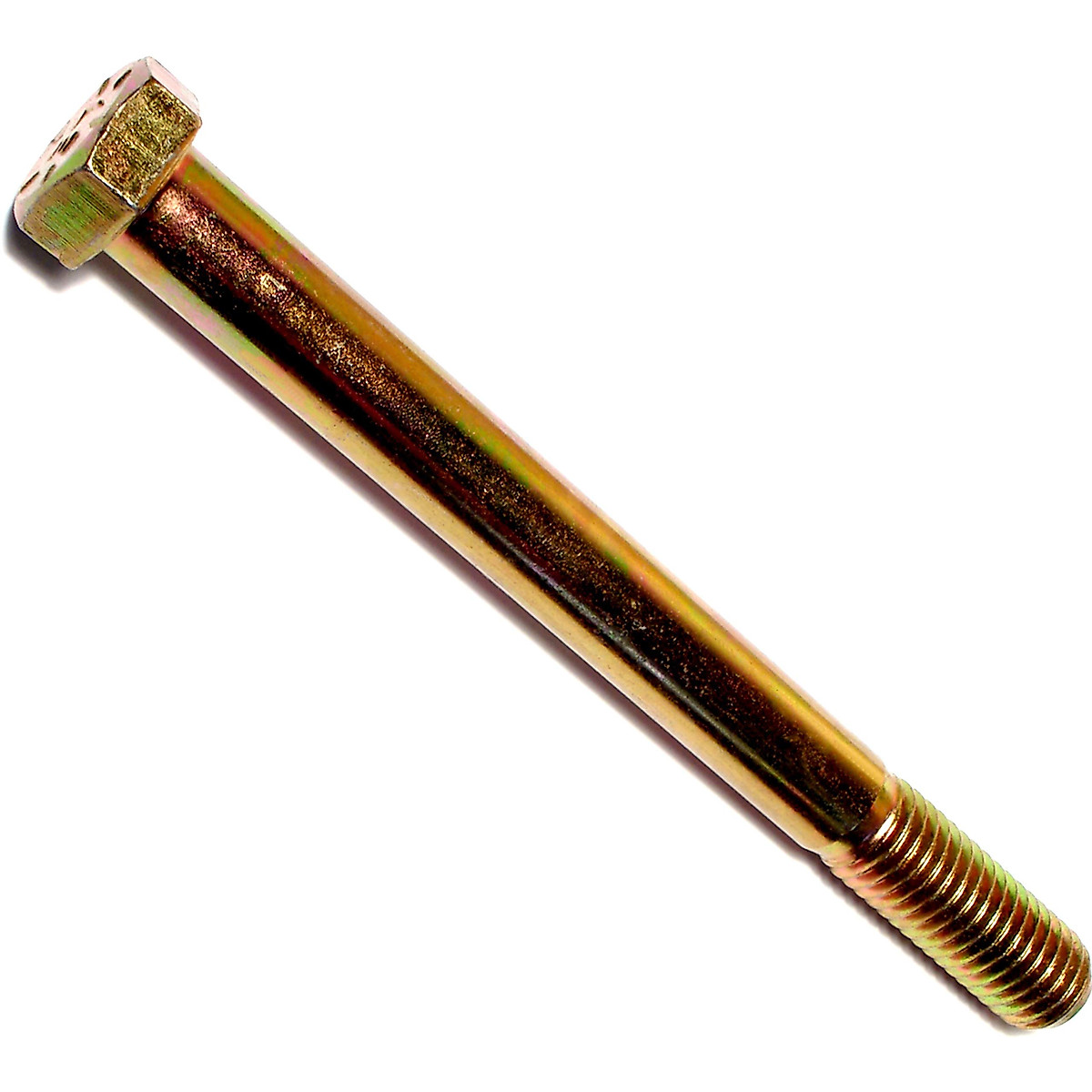 Hard-to-Find Fastener 014973254223 Grade 8 Coarse Hex Cap Screws, 9/16-12 x 6, Piece-10, Yellow