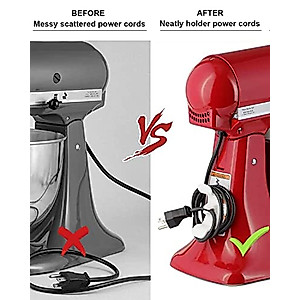 Cord Organizer for Kitchen Appliances 6 Pack Adhesive Cord Winder Wrapper Holder Cable Organizer for Small Home Appliances on Mixer,Blender,Coffee Maker