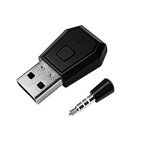 Bluetooth Adapter with Microphone for PS4 /PS5 HLRAO,USB Adapter Mini USB 4.0 Bluetooth Adapter/Dongle Receiver and Transmitters Dongle Bluetooth Compatible with Playstation Support A2DP HFP HSP.