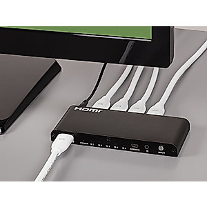 Monoprice Certified Premium HDMI Cable - White - 10 Feet | 4K@60Hz, HDR, 18Gbps, 28AWG, YUV 4