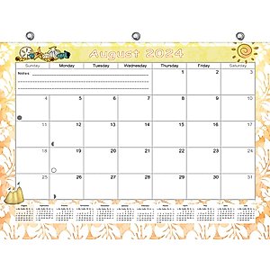 2024-2025 Academic Year 12 Months Student Calendar/Planner for 3-Ring Binder, Desk or Wall -v003