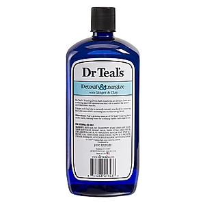 Dr Teal's Foaming Bath Variety Gift Set (2 Pack, 34oz Ea.) - Glow & Radiance Vitamin C & Citrus, Detoxify & Energize Ginger & Clay - Essential Oils with Epsom Salt - Treat Your Skin, Senses & Stress