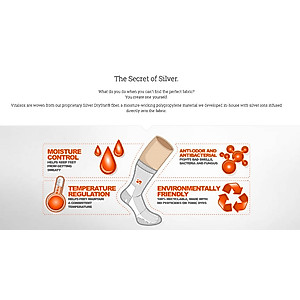 Vitalsox Patented Graduated Compression Socks, Electrical Violet, Large