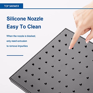 Esnbia Tub Shower Kit, Bathtub Shower Faucet Set（Valve Included) with 6-Inch Rain Shower Head, Single-Handle Shower Trim Kit, Matte Black