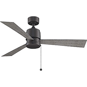 Fanimation Zonix Wet - 52 inch - Matte Greige with Weathered Wood Blades