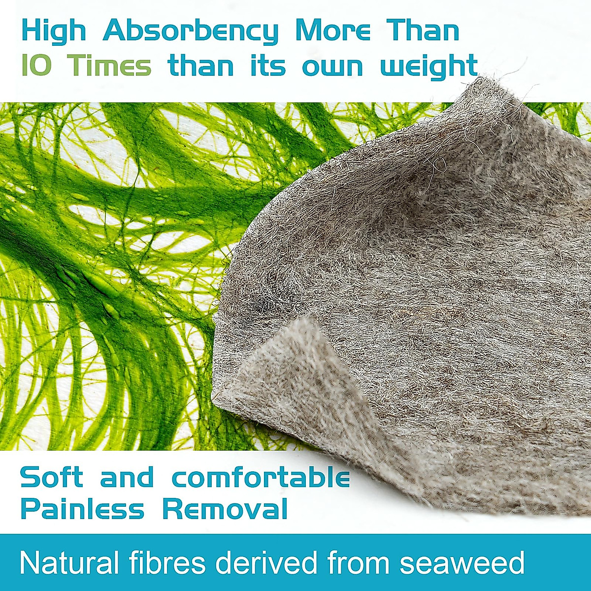 OPTITEKNIK Ag Silver Calcium Alginate Wound Dressing Pads 4"x4" Pack of 10, Soft Silver Dressings for Wound Care, Gentle Highly Absorbent Dressing, Non Stick Gauze Pads for Wounds