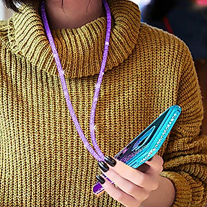 Silverback for Galaxy S9 Case, Moving Liquid Holographic Sparkle Glitter Case with Kickstand, Bling Diamond Rhinestone Bumper Ring Protective Samsung Galaxy S9 Case for Girls Women - Purple