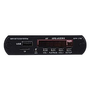 Sutinna 720P Bluetooth Audio Video Decoder, HD MP5 Player SSD Stereo Bluetooth Multimedia Player with FM/AUX Input/USB/TF/Remote Control