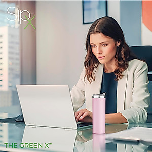 SIPX™ Triple-Insulated Tumblers - 18 Oz. Slim Modern Tumbler With Lid, insulated Cup Keeps Hot For 12 Hours, Stainless Steel Tumbler Made Of Sustainable Material, Coffee Travel Mug (Pink)