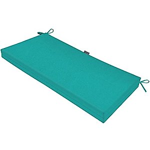 SewKer Outdoor Bench Cushion 44 x 18 Inch Waterproof Patio Furniture Cushions, High Density Foam Never Deform (Green)