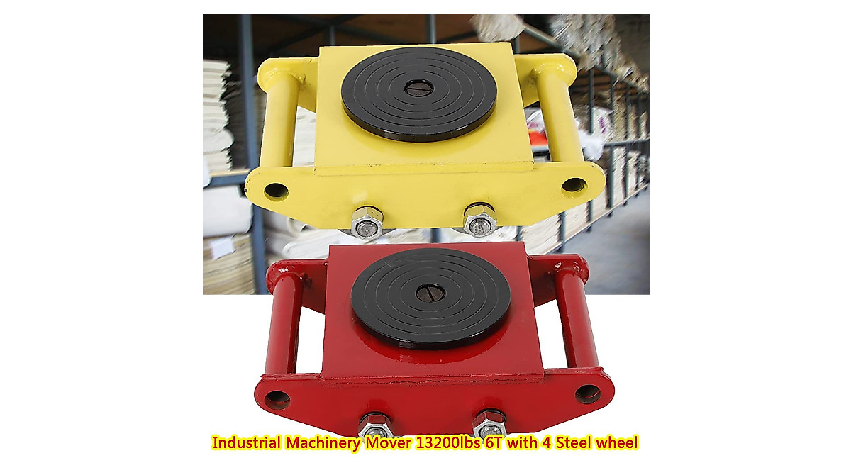 6T Industrial Moving Dolly for Heavy Machinery