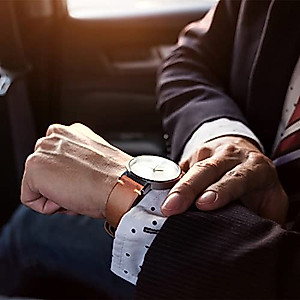 REZERO Quick Release Watch Band, Top Grain Leather Watch Straps for Men Women- 18mm 20mm 21mm 22mm 23mm 24mm Discoloration Leather Replacement Watchbands