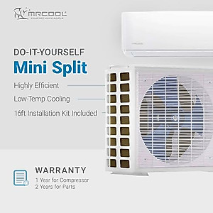 Mrcool DIY 12K BTU 4th Gen Energy Star Ductless Mini-Split Air Conditioner