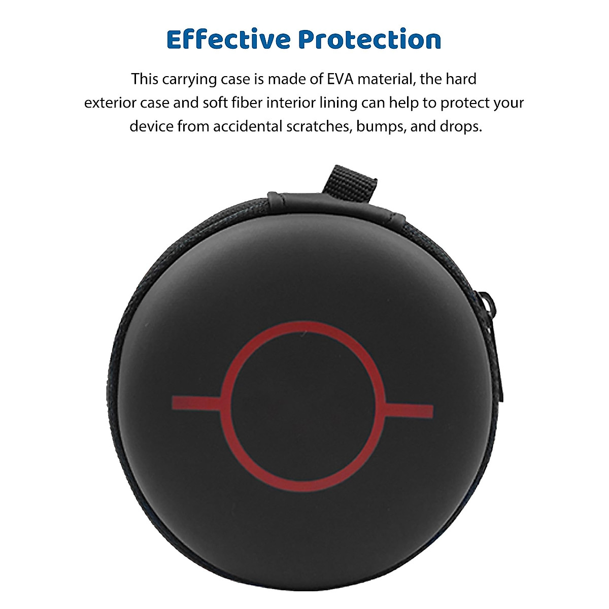 Dobewingdelou Carrying Case for GO Plus + 2023 with Hand Strap and Carabiner Clip Hard Travel Protective Portable Storage Cover Shockproof Accessories Black