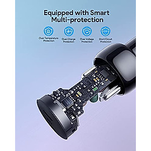 [Apple MFi Certified] USB C Car Charger, for iPhone Fast Car Charger PD 40W Dual Ports 2Pack Car Phone Charger with Lightning Cable Compatible with iPhone 14/13/12/11/Pro/MAX/XS/iPad Pro/Samsung