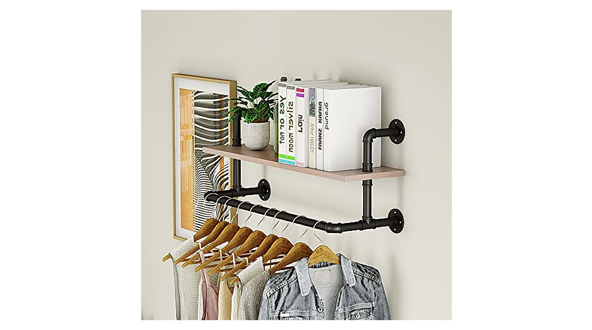 MAIKAILUN 36" Wall Mounted Clothes Rack - Stylish & Durable