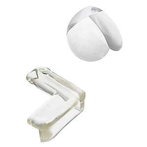 Acorn Baby Clear Corner Guards - 20pk Round and Square Baby Corner Protectors Baby Proofing Corner Guards with Adhesive