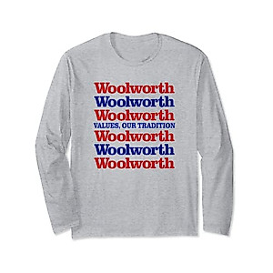 Woolworth Store Retro Vintage Long Sleeve T-Shirt
