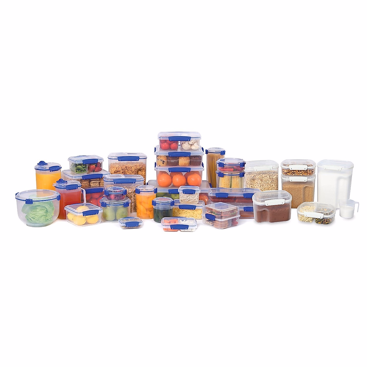 Sistema KLIP IT Food Storage Container Clear with Blue Clips 2 Litre