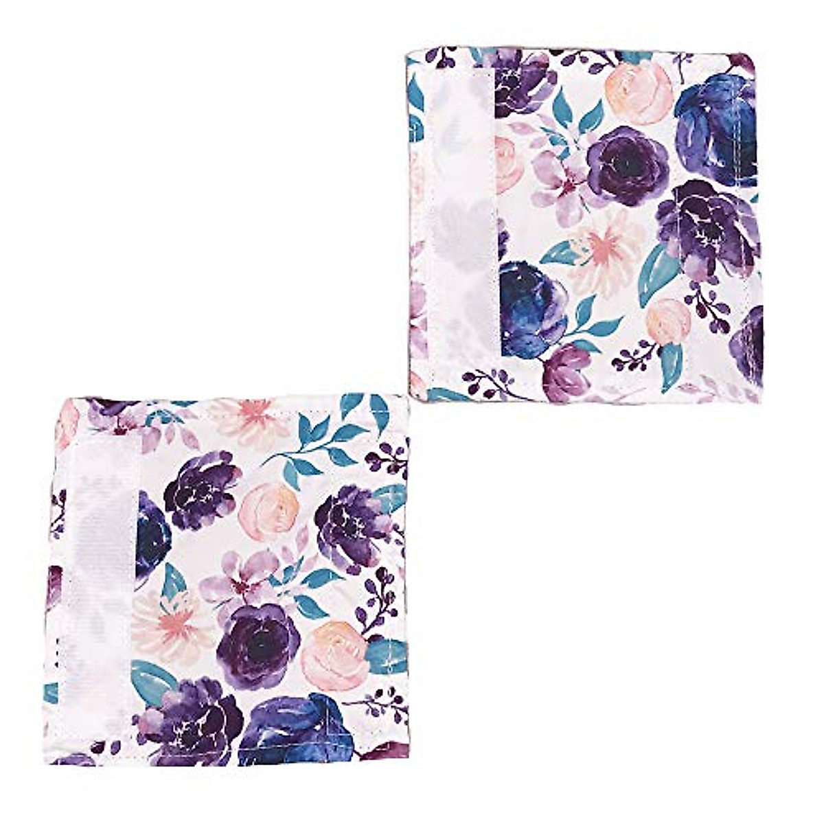 Baby Car Seat Neck Cover, Car Seat Strap Cover, Seat Belt Cushions Pads, Shoulder Strap Protectors, Reversible Pram Harness Covers in Minky Floral, Baby Neck Pad Protector