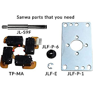 SZJLMKJ Arcade OTTO Joystick DIY Upgrade Kits Korean Style V2 Kit for Sanwa JLF-TP-8YT Joystick/Hori Hayabusa Joystick