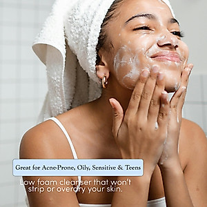 ZENMED Gentle Facial Cleanser 6 oz for Women and Men - All-in-One Cleanser Face Wash | Hydrating Cleanser & Gel Cleanser for Sensitive Skin | Natural, Organic Facial Wash - USA Made