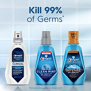 Crest Pro Health Multi-Protection Mouthwash with CPC (Cetylpyridinium Chloride), Clean Mint, 1L (33.8 fl oz)