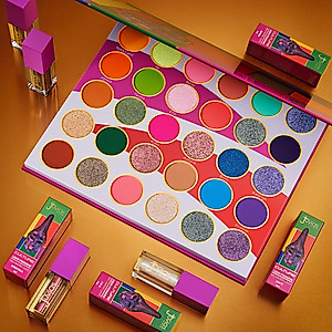 Juvia's Place Culture Duochrome Liquid Eyeshadow Kente - Liquid Eye Makeup for Glitter & Shine, Multi-colored Glitter Liquid Eyeshadow, Sparkly Makeup for Eyes, Women's Glitter Makeup Kit Addition