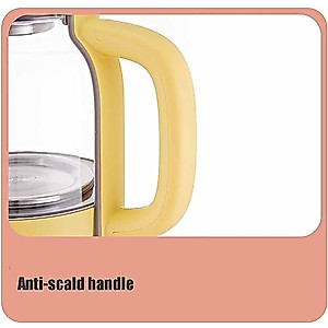 New Health Pot Household Multifunctional Glass Kettle Electric Tea Pot Hot Water Dispensers Electric Kettle Flower Teapot Automatic Electric Stew Bird's Nest Pot 800Ml B,800Ml (Color : A, Size : 800