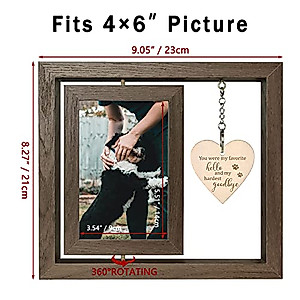 EYITUPC You Were My Favorite Hello and My Hardest Goodbye Pet Memorial Frame - Dog Memorial Gifts for Loss of Dog/Cat - Display Two 4x6