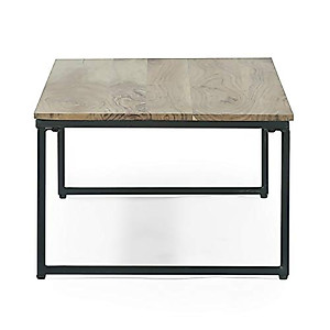 Christopher Knight Home Greycliff Coffee Table, Black + Natural
