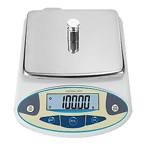 Bonvoisin Lab Scale 3000gx0.01g High Precision Electronic Analytical Balance 0.01g Accuracy Laboratory Lab Precision Scale Digital Kitchen Balance Scale Jewelry Scale Scientific Scale (3000g, 0.01g)