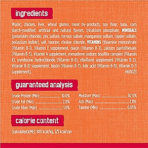 Purina Friskies Gravy Wet Cat Food, Prime Filets Chicken & Tuna Dinner in Gravy - (Pack of 24) 5.5 oz. Cans