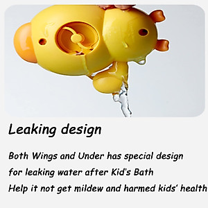 3 Pack Duck Bath Toys, Bathtub Toys for Baby Toddler, Wind Up Bathing Water Toy Bath Swimming Duck Toy, Swimming Tub Bathtub Pool Cute Swimming Toys for Boys Girls