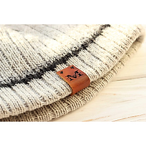 Personalized leather labels for handmade items, custom clothing labels