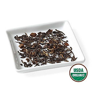 Golden Moon Tea Organic Madagascar Bourbon Vanilla Black Tea - Loose Leaf, Non-GMO - Travel Tin (30 Servings)