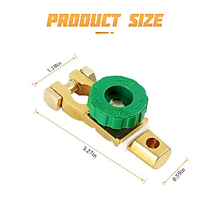 Top Post Battery Quick Disconnect Switch, Power Master Shut Off Cut Off Switch, Battery Isolator Switch for 12V or 24V Boat, Car, Truck, RV, Camper, Tractor, Marine, Vehicles (1)