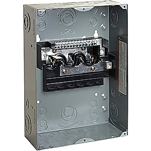 Square D by Schneider Electric HOM612L100SCP Homeline 100 Amp 6-Space 12-Circuit Indoor Surface Mount Main Lugs Load Center with Cover-Twо раck