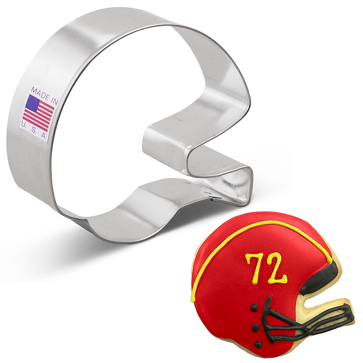 Ann Clark Cookie Cutters Football Helmet Cookie Cutter, 3.5"